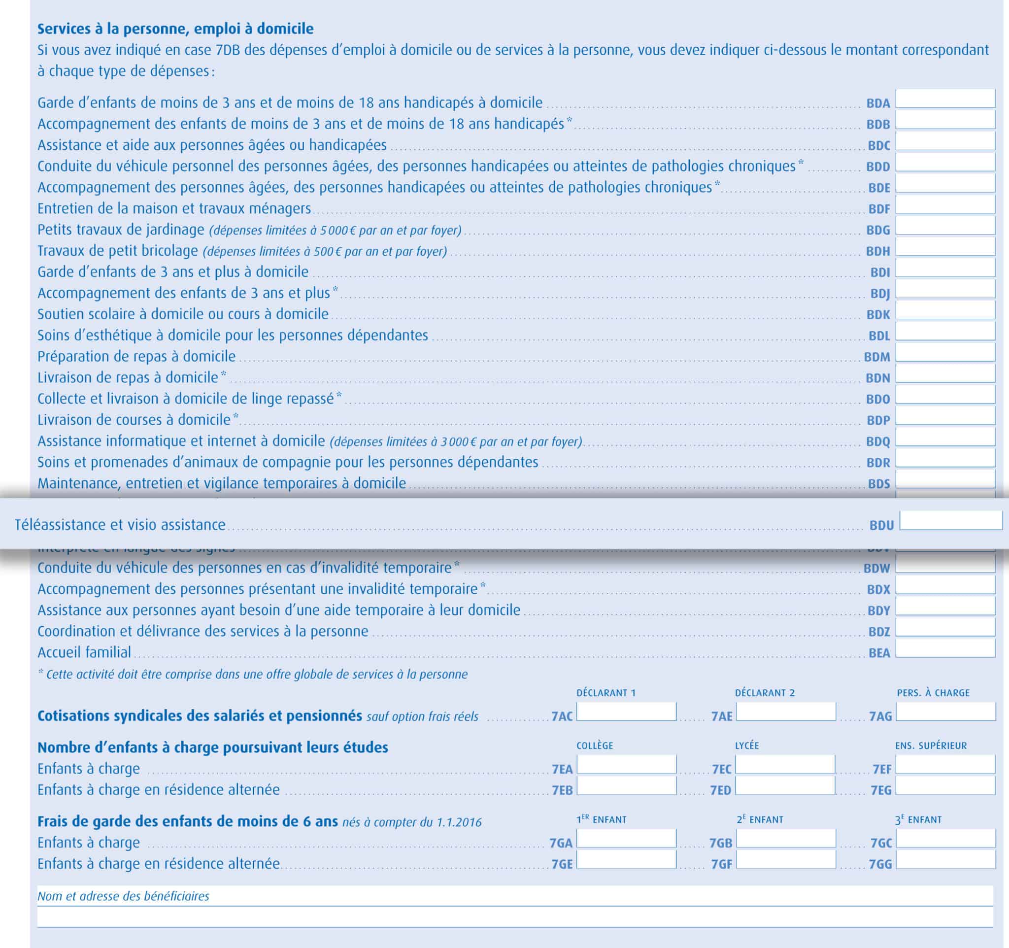 Remplir votre déclaration d'impôt papier